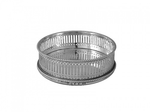 Pair Georgian Silver Coasters 1785