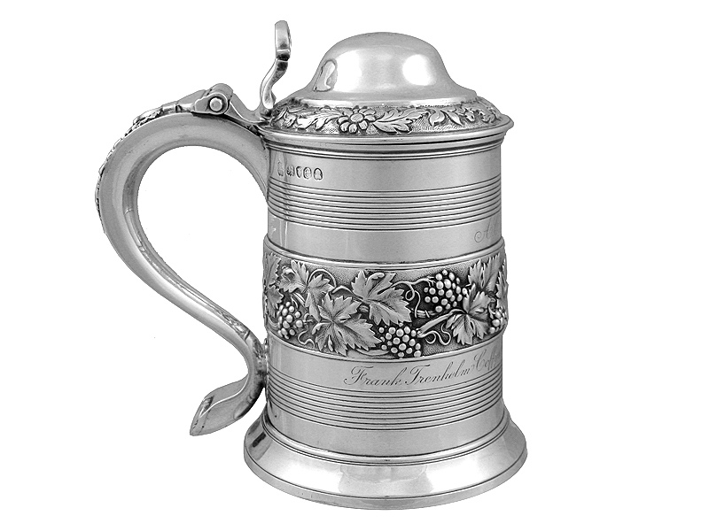 Georgian Silver Tankard and Cover 1820